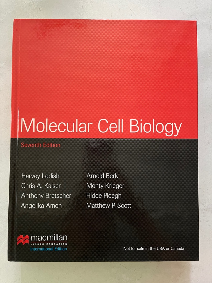 Molecular Cell Biology (7th Edition) by Lodish et al., Hobbies & Toys ...