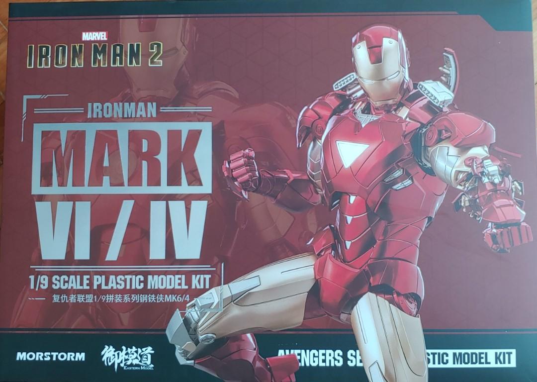 Morstorm Iron Man Mark 6 4 1/9 Scale Plamo Deluxe, Hobbies & Toys, Toys ...