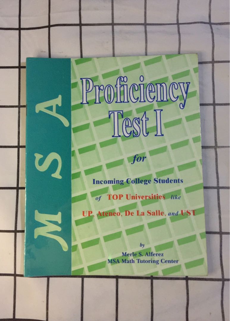 MSA Proficiency Test I CollegeEntrance Test (CET) Reviewer, Hobbies ...