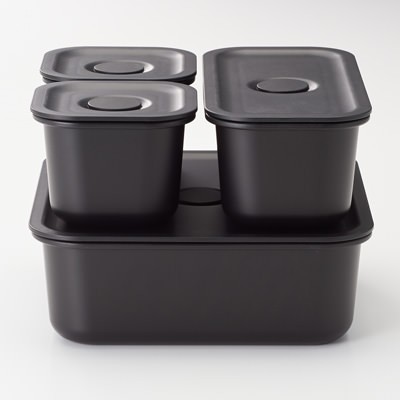 MUJI PP Lunch Box Set + Fork&Spoon Set, Furniture & Home Living ...