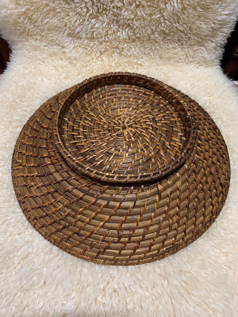 Native ratan plate, Furniture & Home Living, Kitchenware & Tableware ...