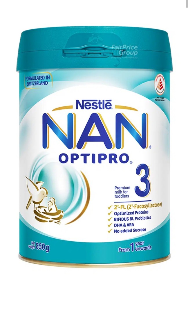 Nestle Nan Optipro Toddler Milk Formula - Stage 3 (850gm) + Free 400gm ...