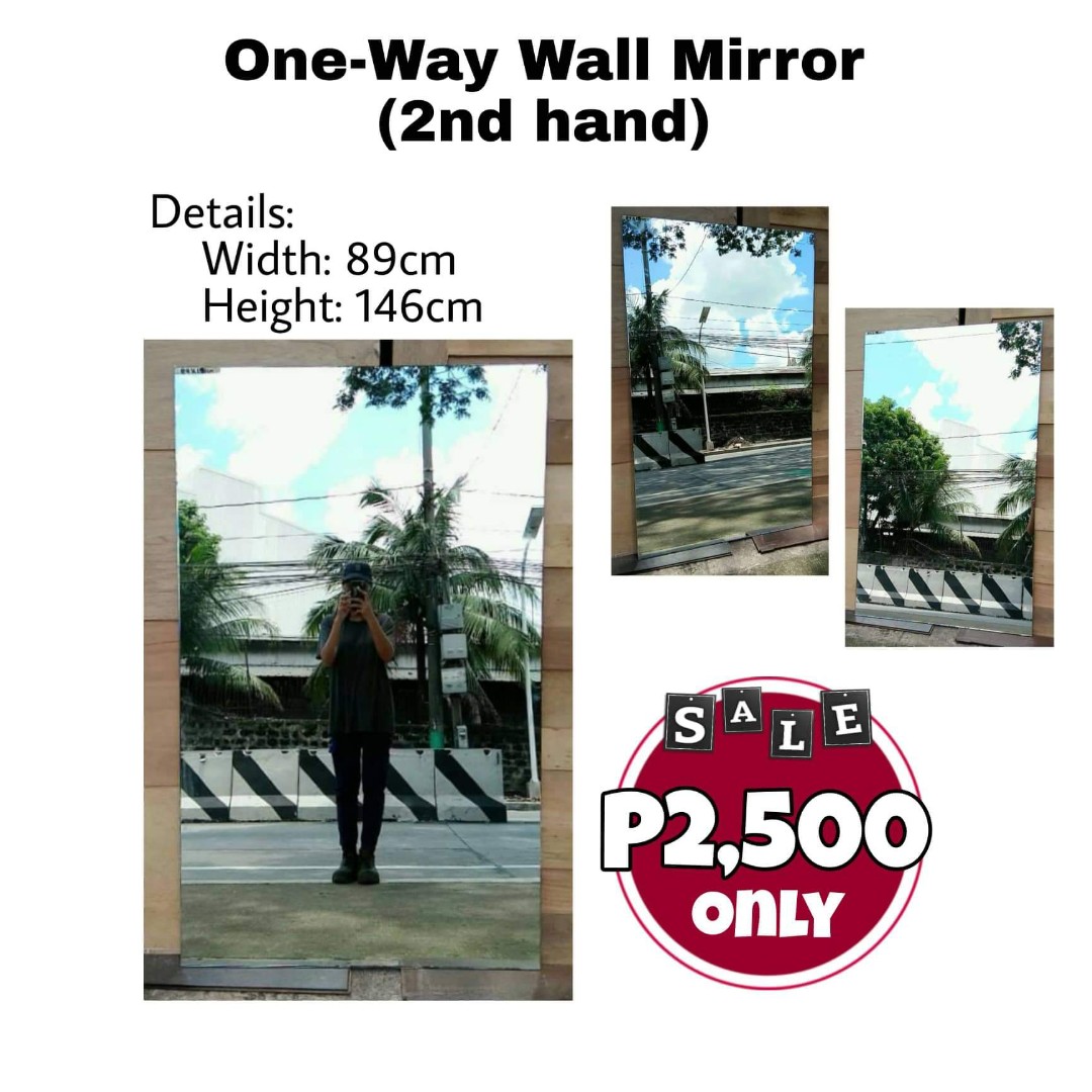 One-Way Wall Mirror, Furniture & Home Living, Home Decor, Mirrors on ...