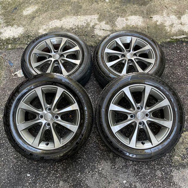 original alza 15 inch sports rim tyre 70%, Auto Accessories on Carousell