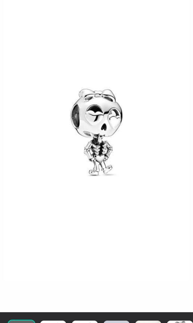 Pandora Authentic Skeleton Charm, Luxury, Accessories on Carousell