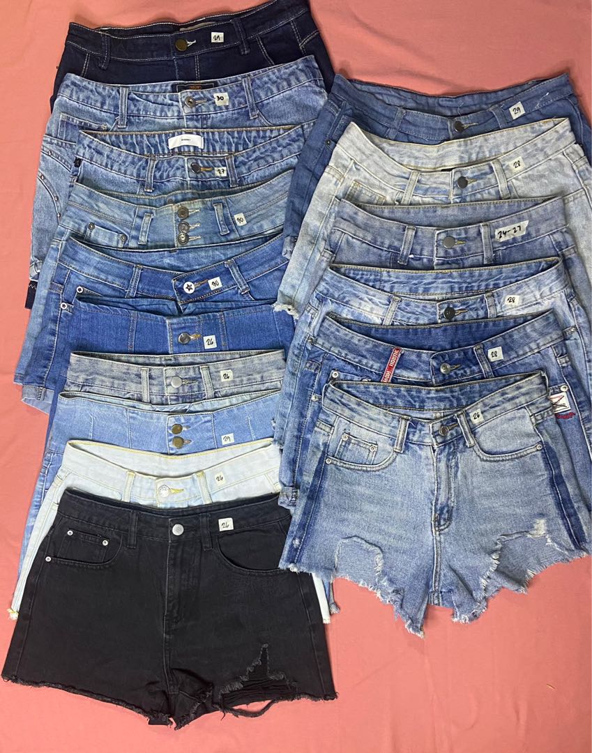 PANIMULA BUNDLE DENIM SHORTS, Women's Fashion, Bottoms, Shorts on Carousell