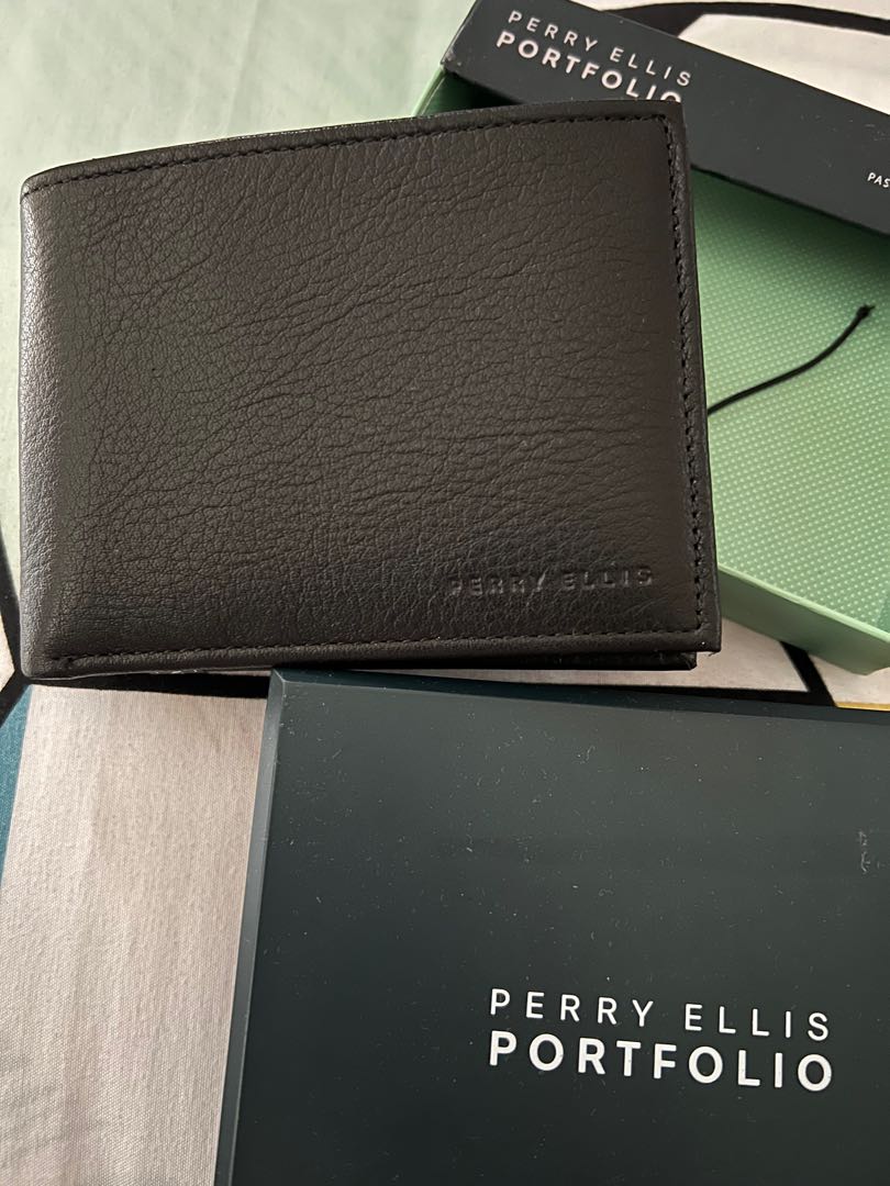 Perry Ellis leather wallet, Men's Fashion, Watches & Accessories ...