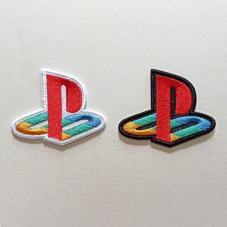 Playstation Logo Iron On Patch, Video Gaming, Video Games, PlayStation ...