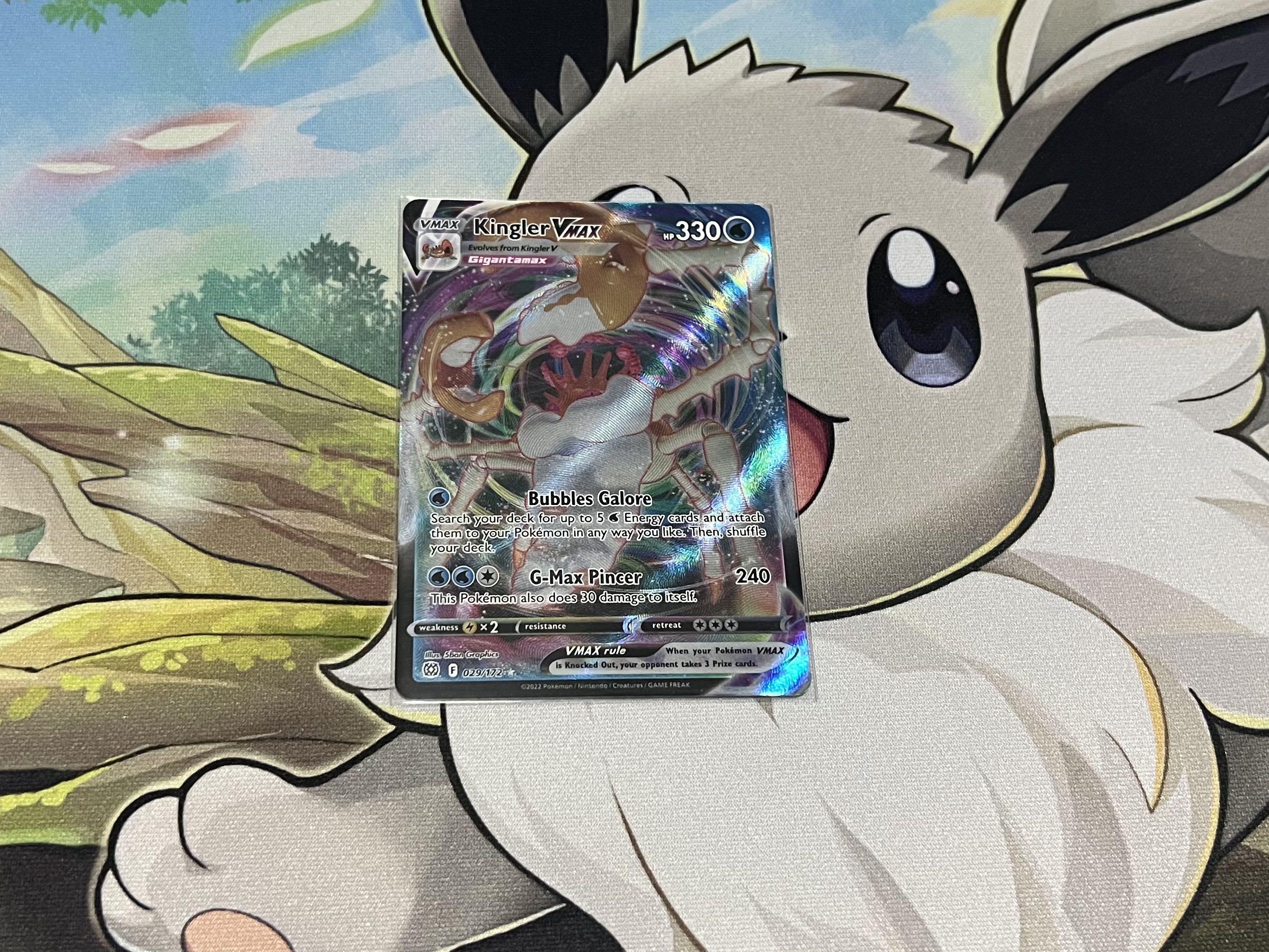 Pokemon Card - Kingler Vmax, Hobbies & Toys, Toys & Games on Carousell