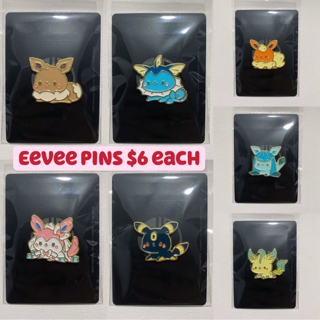 Pokemon Eevee Enamel Pins Sylveon Umbreon Leafeon Flareon Galceon Vaporeon, Hobbies & Toys ...