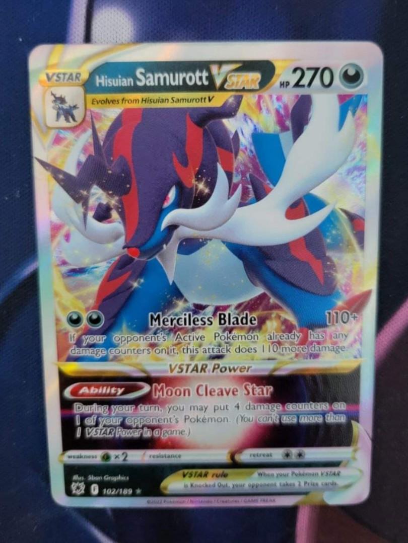 Pokemon TCG Hisuian Samurott Vstar Astral Radiance, Hobbies & Toys ...