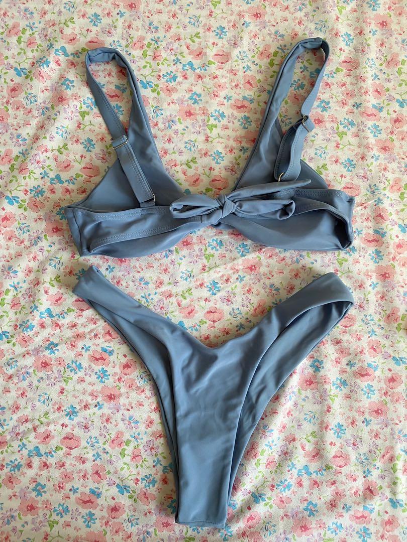 Powder Blue Bikini, Women's Fashion, Swimwear, Bikinis & Swimsuits on ...