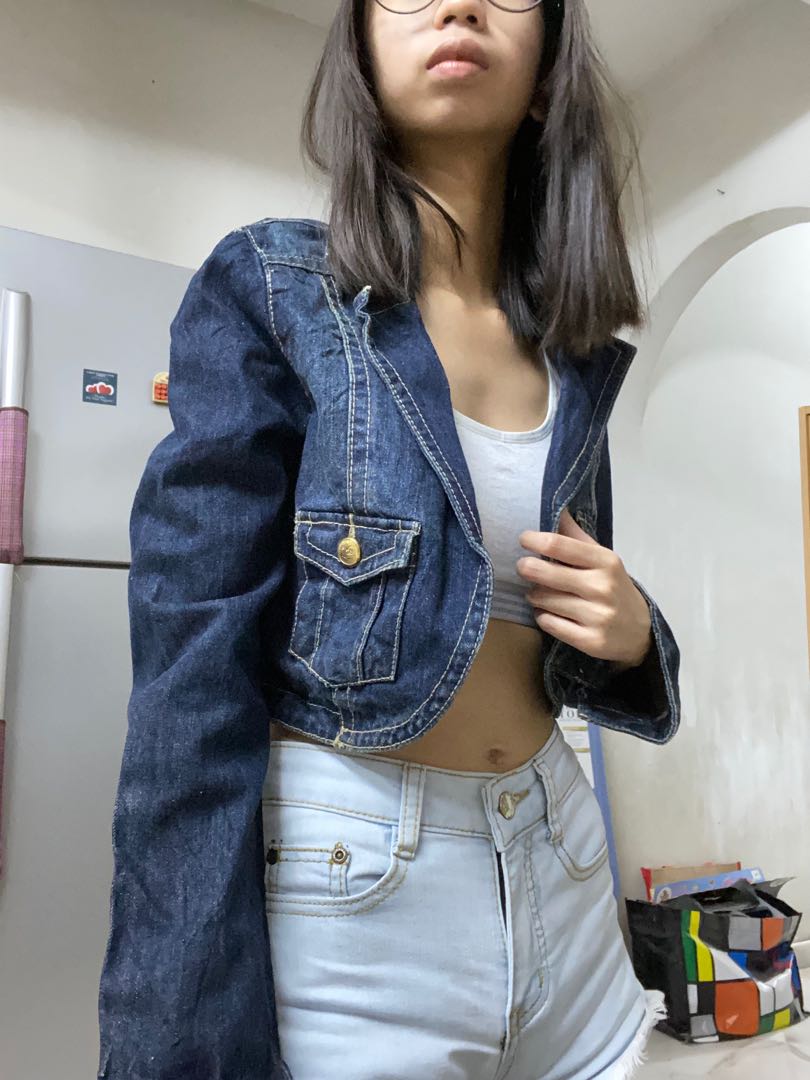 Premium denim jacket, Women's Fashion, Coats, Jackets and Outerwear on ...