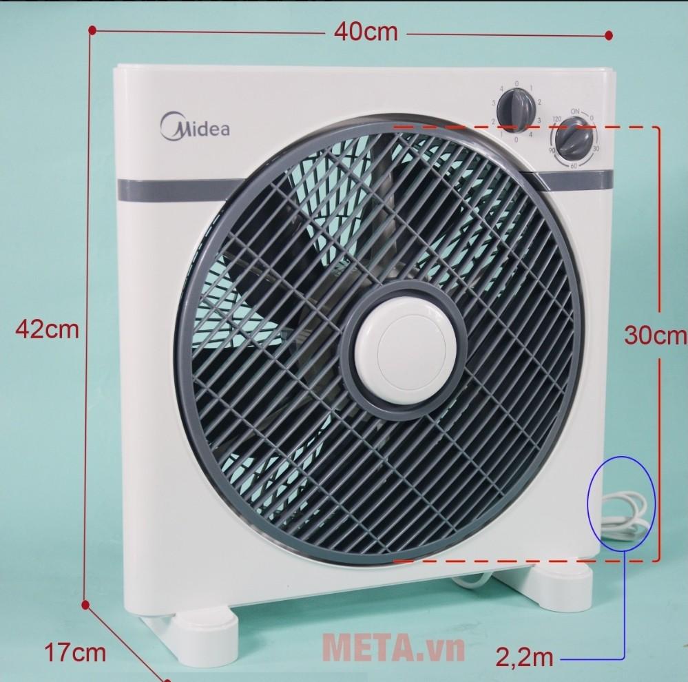 Pristine condition Midea 12" box fan, Furniture & Home Living, Lighting ...