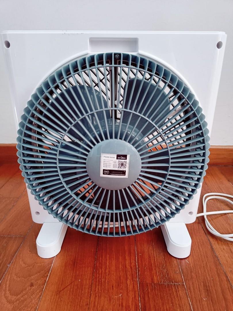 Pristine condition Midea 12" box fan, Furniture & Home Living, Lighting ...