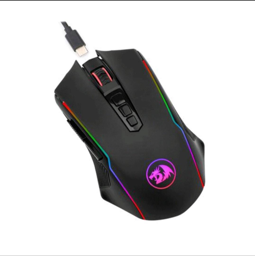 Red Dragon M910 Ranger Lite Wired & Wireless Mouse w Connection Via USB ...