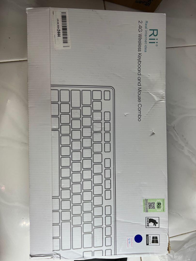Rii wireless keyboard and mouse combo, Computers & Tech, Parts ...