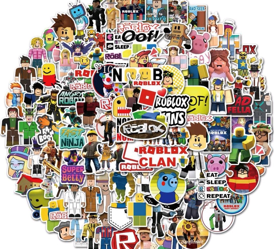 Roblox Sticker (100pcs), Babies & Kids, Babies & Kids Fashion on Carousell