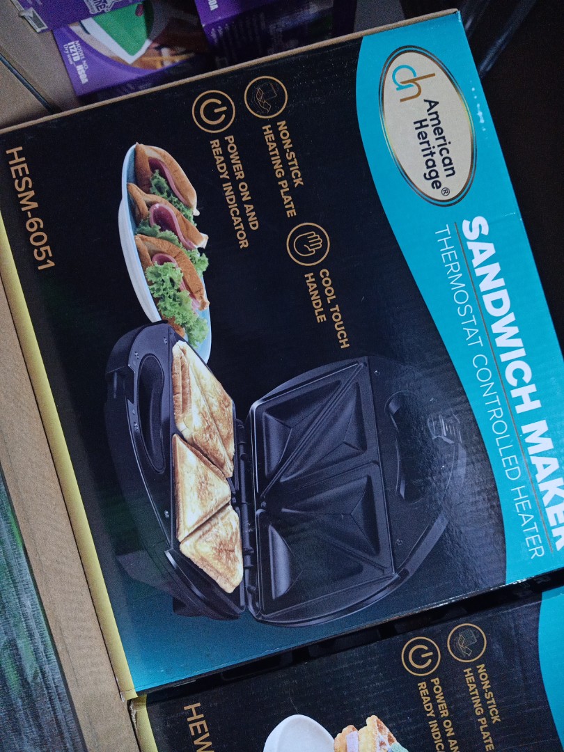 SANDWICH MAKER THERMOSTAT CONTROLLED HEATER, TV & Home Appliances ...