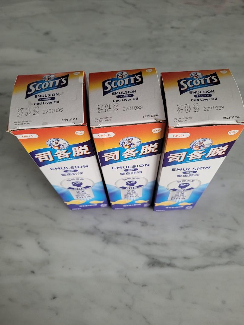 Scott's Emulsion Original Cod Liver Oil, Food & Drinks, Other Food ...