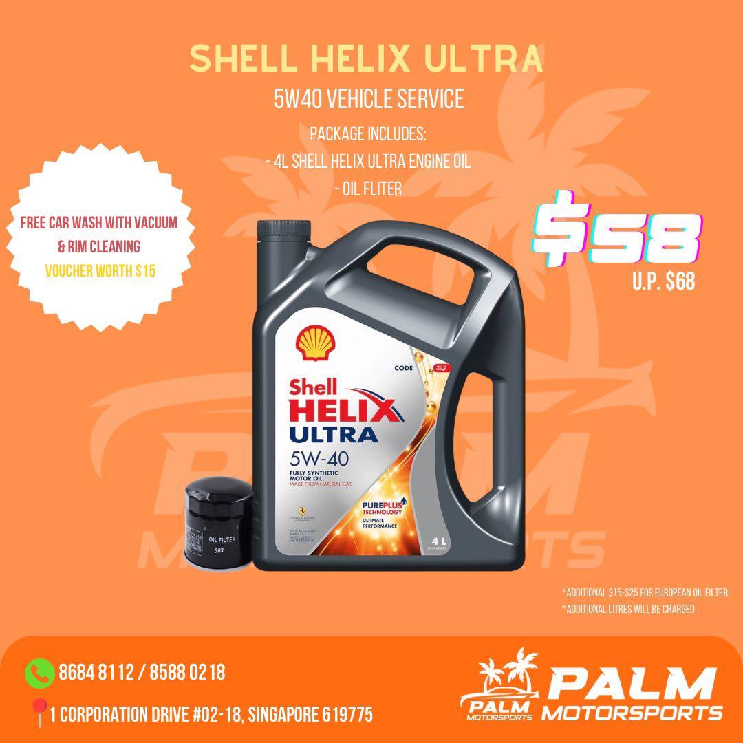 Shell Helix Ultra 5W40 - Car Servicing Promo, Car Accessories, Car ...