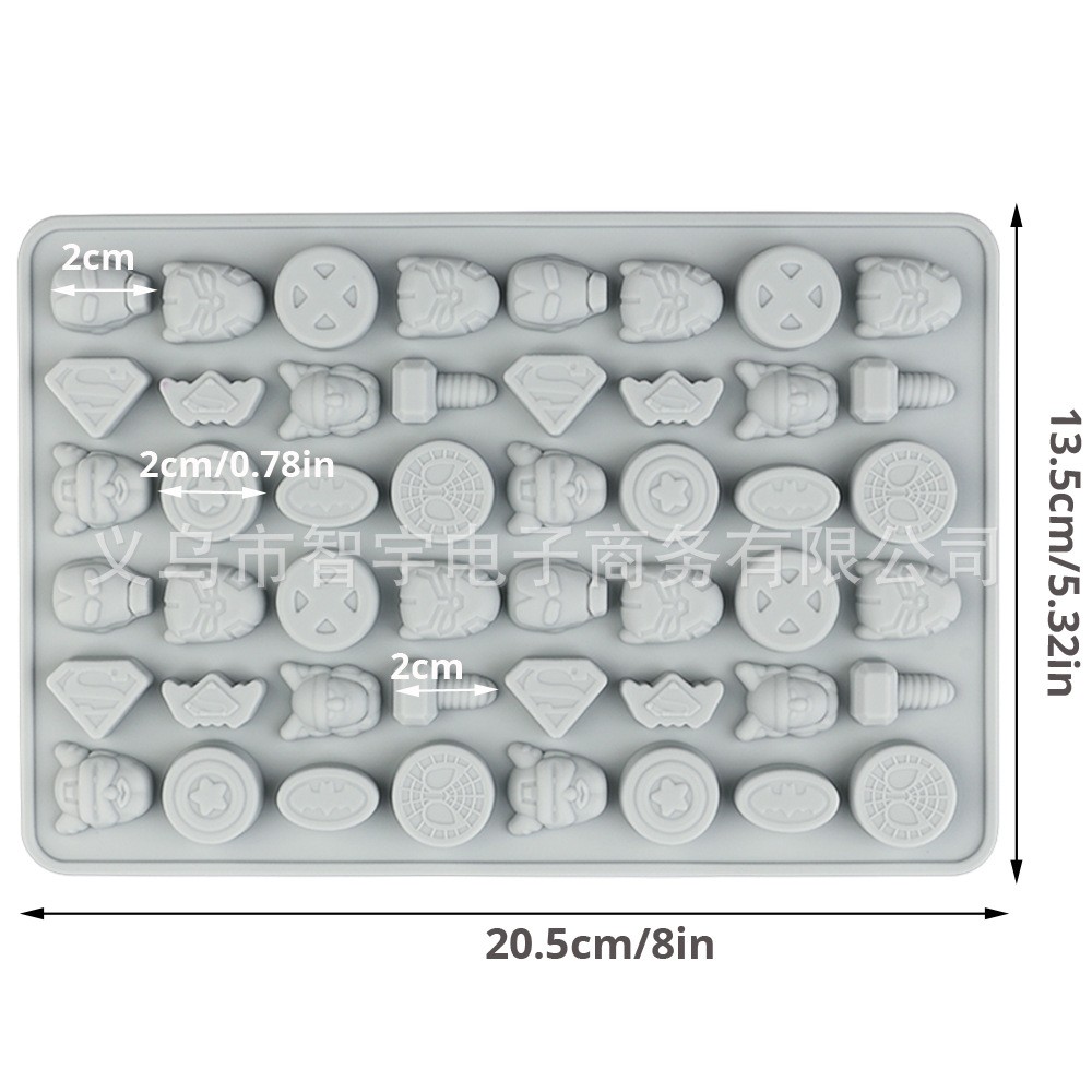 Silicone mould avengers cute superman Thor captain America superman ...
