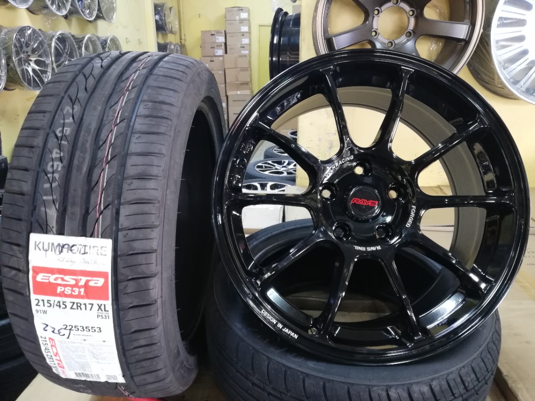 sport rim ZE40 thailand 17 inch siap tayar baru, Auto Accessories on ...