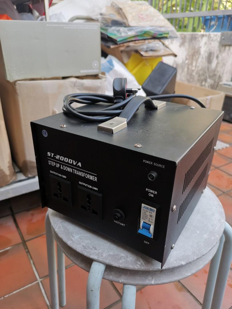 ST-2000VA 2000 WATTS STEPUP /STEP DOWN TRANSFORMER, TV & Home ...
