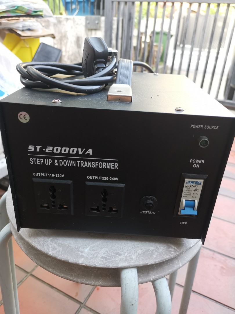ST-2000VA 2000 WATTS STEPUP /STEP DOWN TRANSFORMER, TV & Home ...