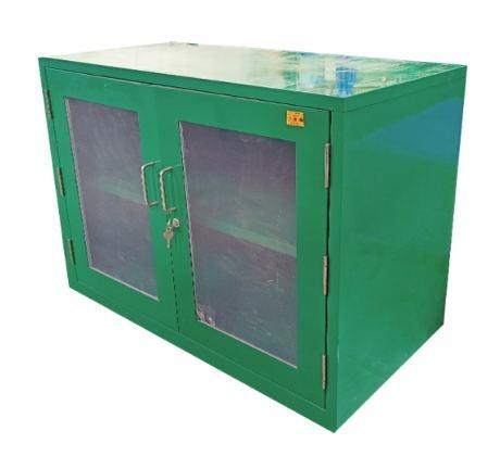 STEEL CABINET 2 LAYER 2 DOOR, Furniture & Home Living, Furniture ...