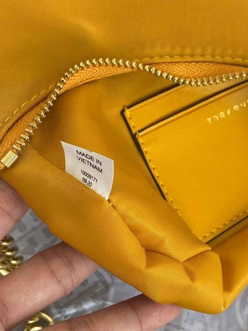 TORRY BURCH Mercer Logo Plaque Small Shoulder Bag - Yellow, Women's ...