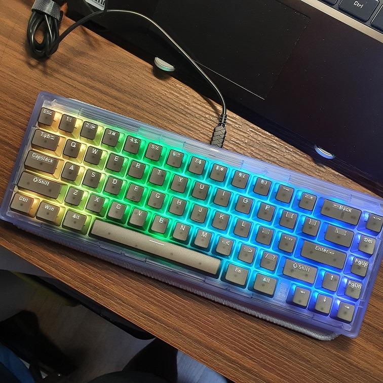 Translucent Key Cap ABS 132 Keys Personalized Mechanical clear keycaps ...