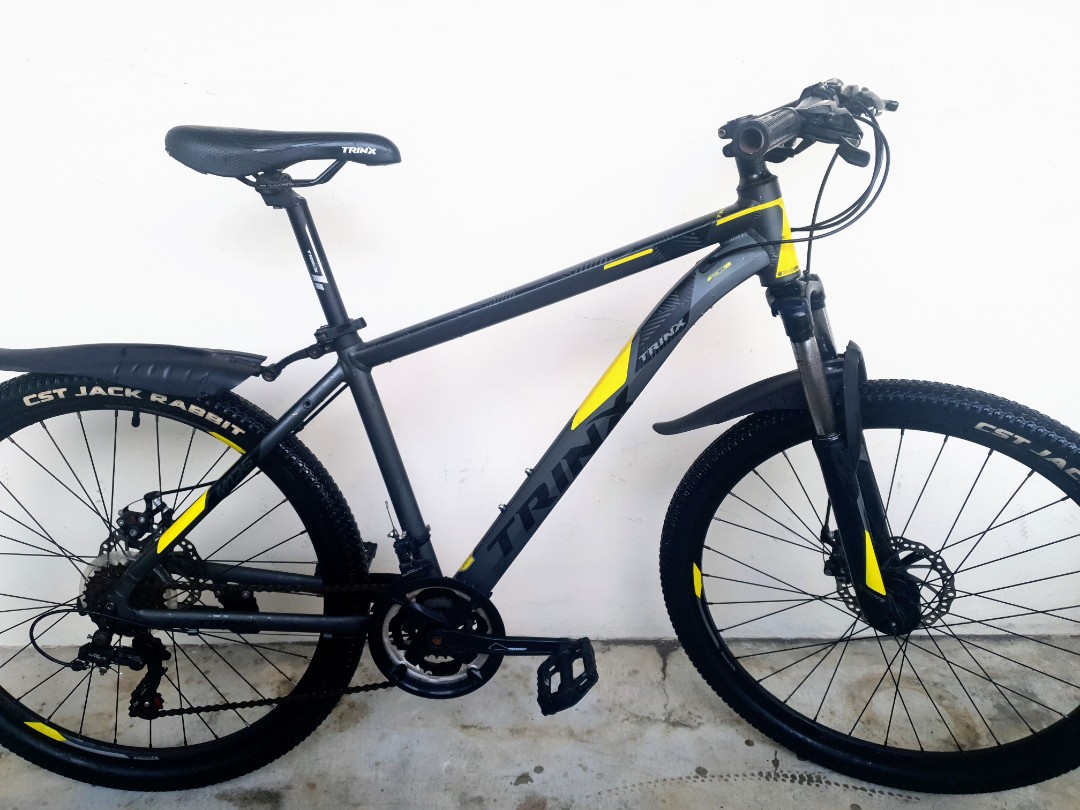 Trinx M136 Black/Yellow Mountain Bike Bicycle, Sports Equipment ...