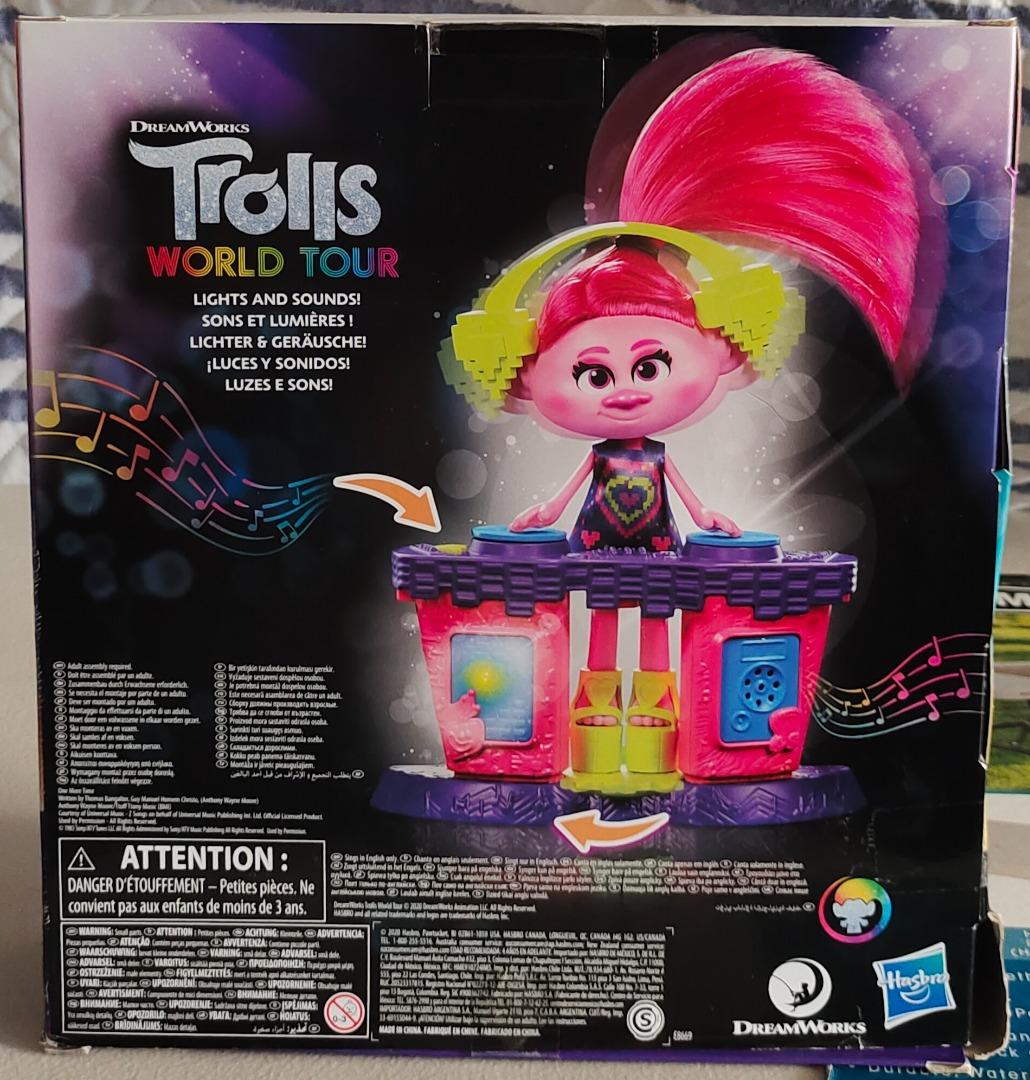 TROLLS WORLD TOUR PARTY DJ POPPY, Hobbies & Toys, Toys & Games on Carousell