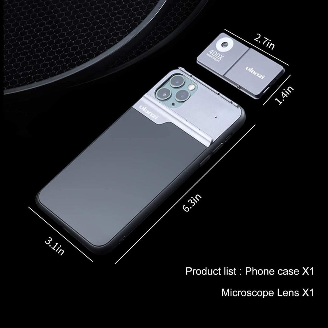 Ulanzi 400X Microscope Phone Lens Case Kit for 11 Pro max Built-in ...