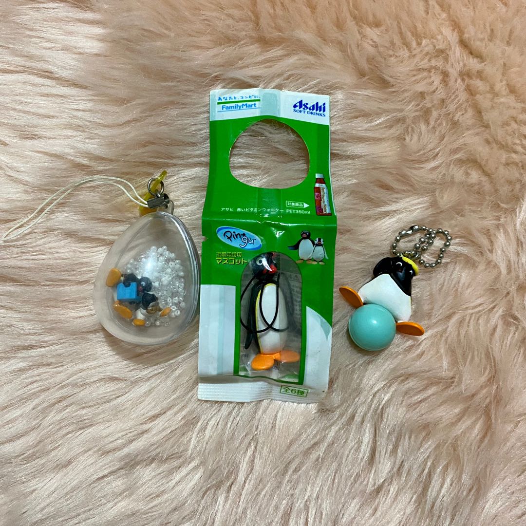 Vintage Pingu Keychain Bundle, Hobbies & Toys, Toys & Games on Carousell