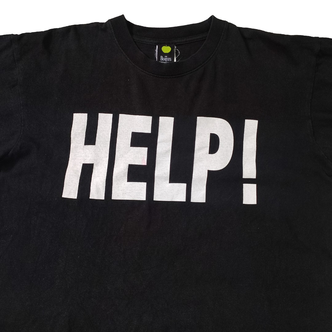 Vintage The Beatles Help! Band Tee Shirt, Men's Fashion, Tops & Sets ...