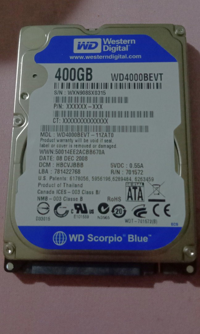 Western Digital WD 400GB hard drive storage SATA, Computers & Tech, Parts & Accessories, Hard ...