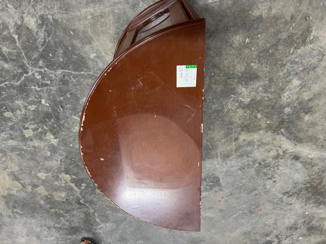 Wooden Half Moon Shape Display Cabinet / Kabinet Paparan Bentuk Separuh ...