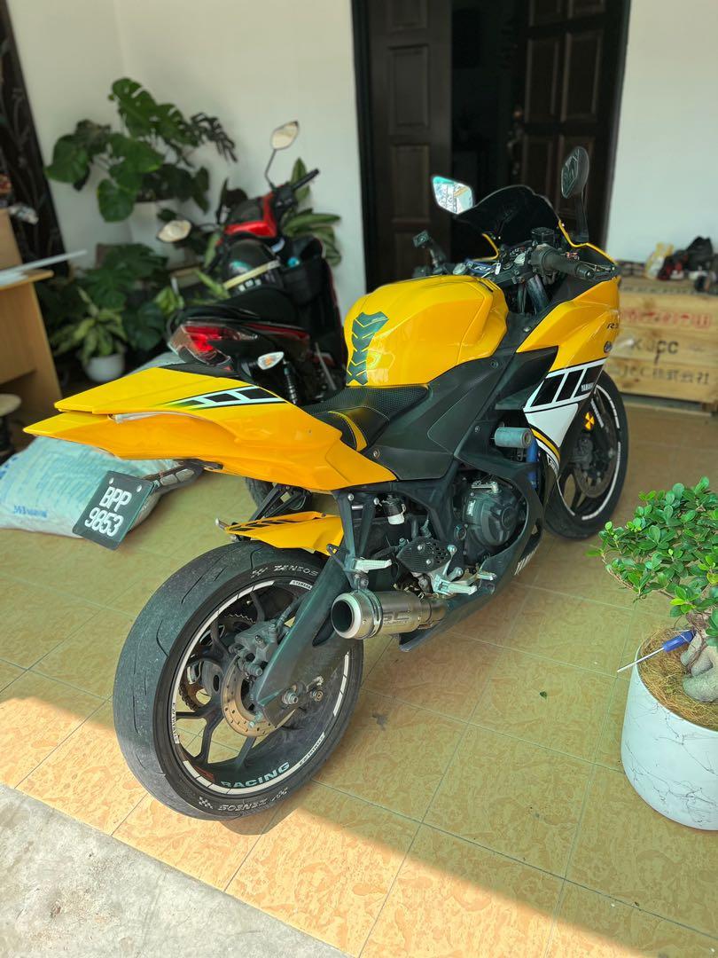 Yamaha R25 spec R3 original V1 Low Mileage, Motorbikes on Carousell