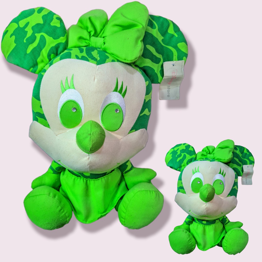 18 inches rare big green minnie mouse stuffed toys, Hobbies & Toys ...