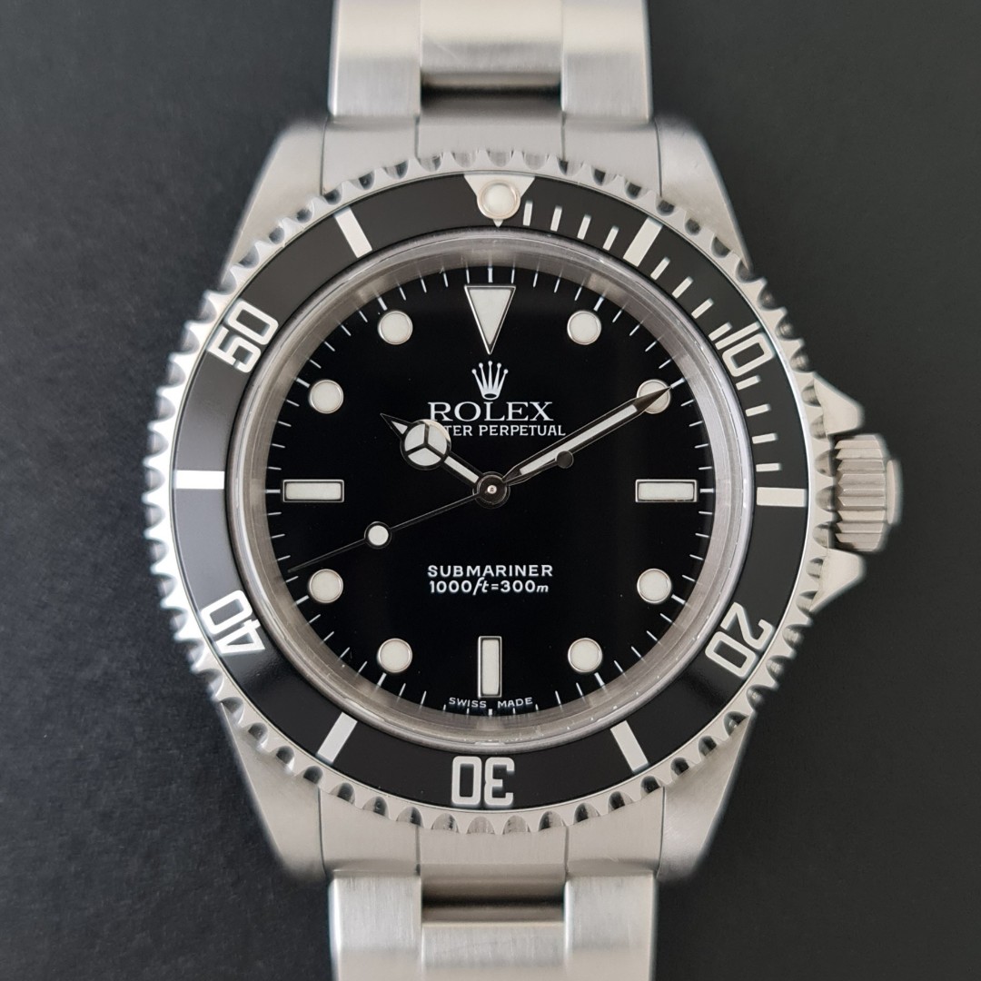 2002 Rolex Submariner No-Date Stainless Steel 14060M with Luminova Dial ...