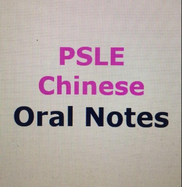 PSLE / P6 Chinese Higher Chinese Oral Notes / not CL HCL exam paper or ...