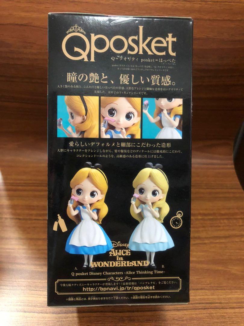 日版 標準盒 Qposket Disney Characters Alice Thinking Time A色, 興趣及遊戲, 玩具 & 遊戲 ...