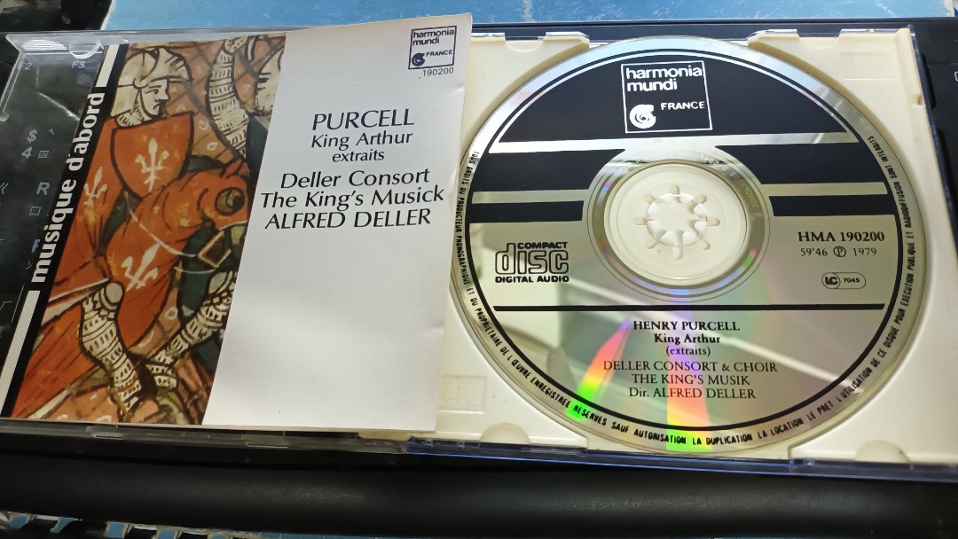 古典名盤 試音天碟 SONOPRESS 西德版 purcell KING ARTHUR / DELLER CONSORT CD, 興趣及遊戲 ...