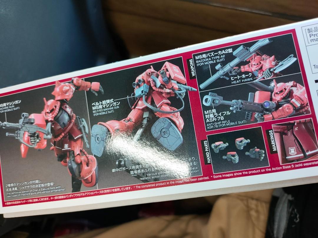 全新 hg gundam zaku 红揸古 高達 赤彗星 024 origin 機動戰士, 興趣及遊戲, 玩具 & 遊戲類 - Carousell