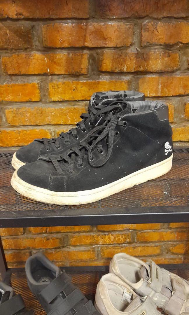 Adidas Stan Smith high X Neighborhood X Undefeated, Fesyen Pria, Sepatu ...