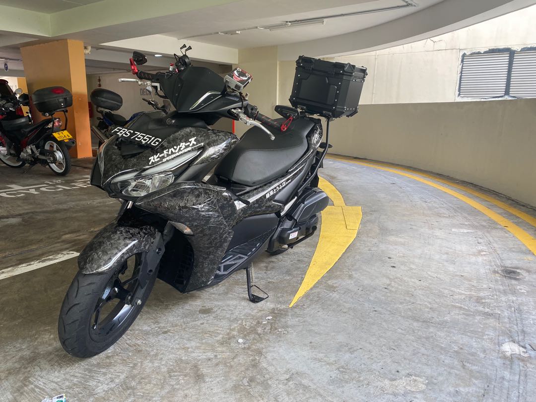 Aerox v2 with full forged carbon coverset, Motorcycles, Motorcycles for ...