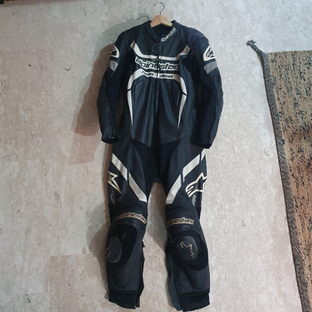 Alpinestar leather full suit, Motorcycles, Motorcycle Apparel on Carousell
