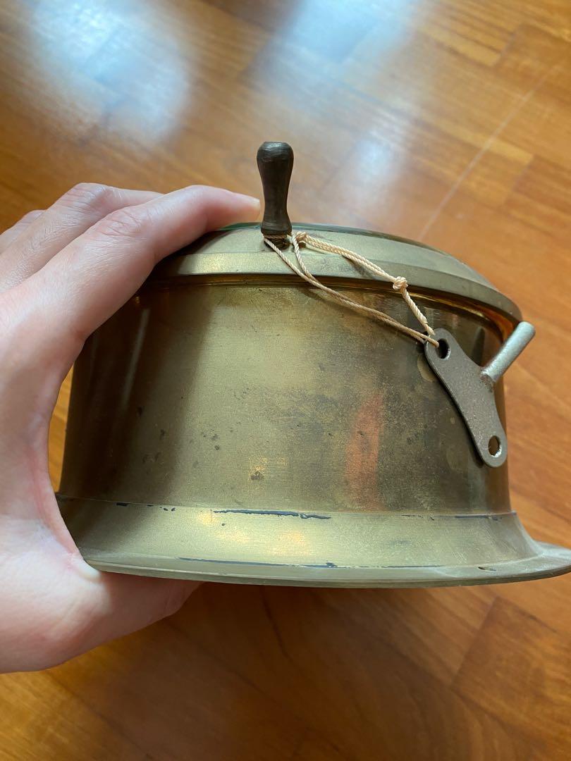 Antique Brass clock (made for Royal Navy London), Furniture & Home ...
